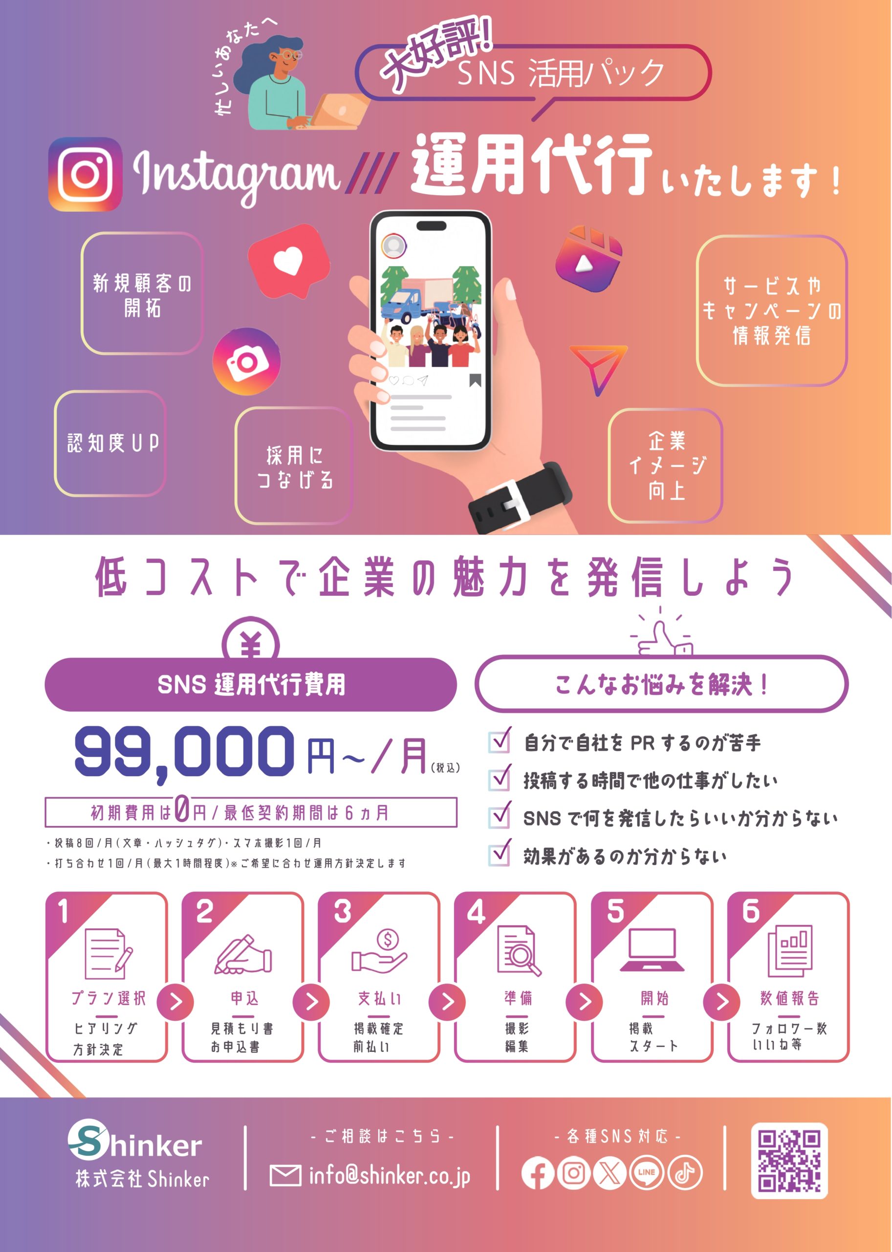 SNSマーケティング 代行 | 株式会社Shinker@静岡のWEBマーケティング